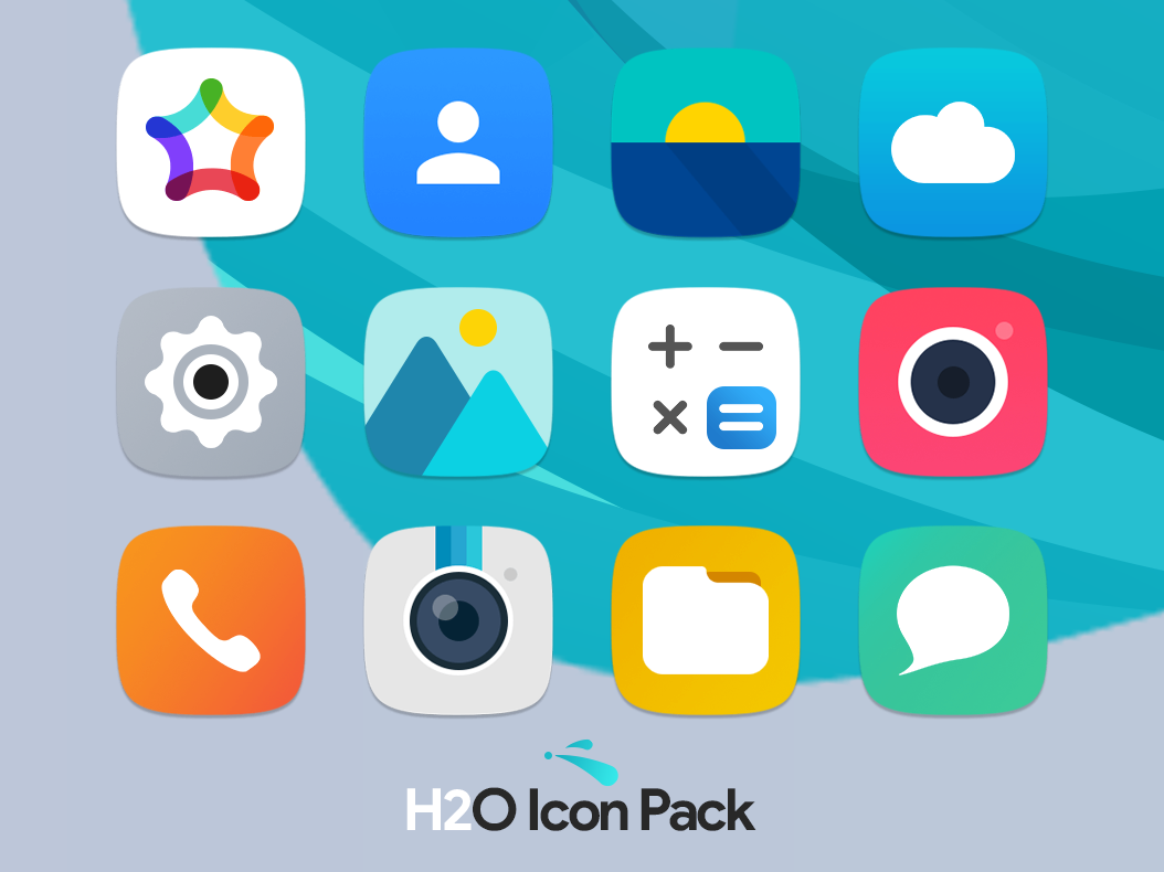H2O Icon Pack for EMUI 10 and Magic UI 3 | Huawei Theme