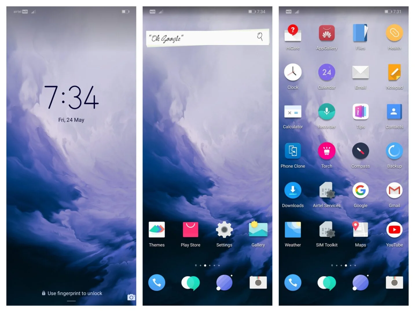 Oxygen OS Theme for EMUI 10/9 and Magic UI 3/2 | Huawei Theme