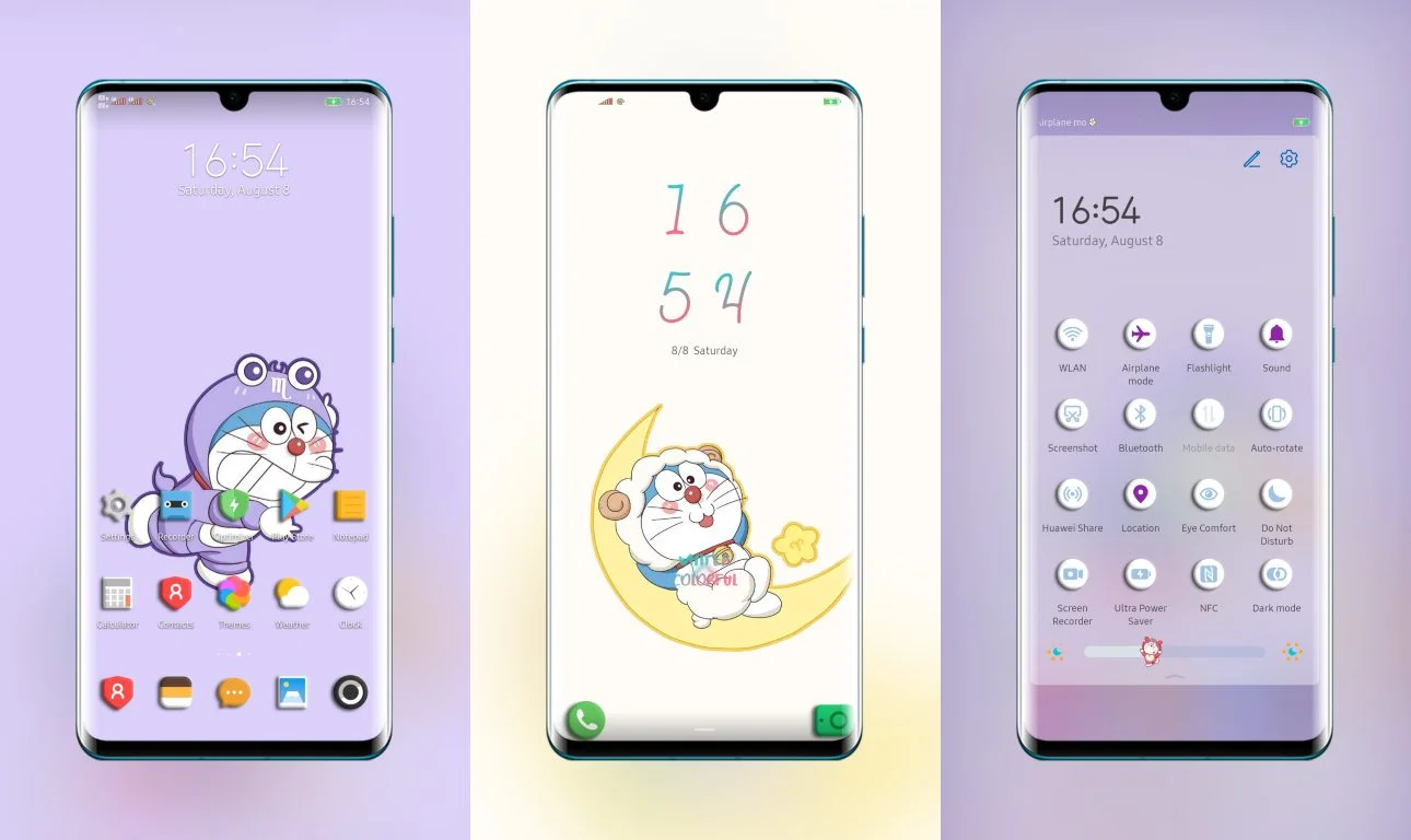 Doraemon Ⅳ Theme for EMUI 10/9 and Magic UI 3/2 | Huawei Theme