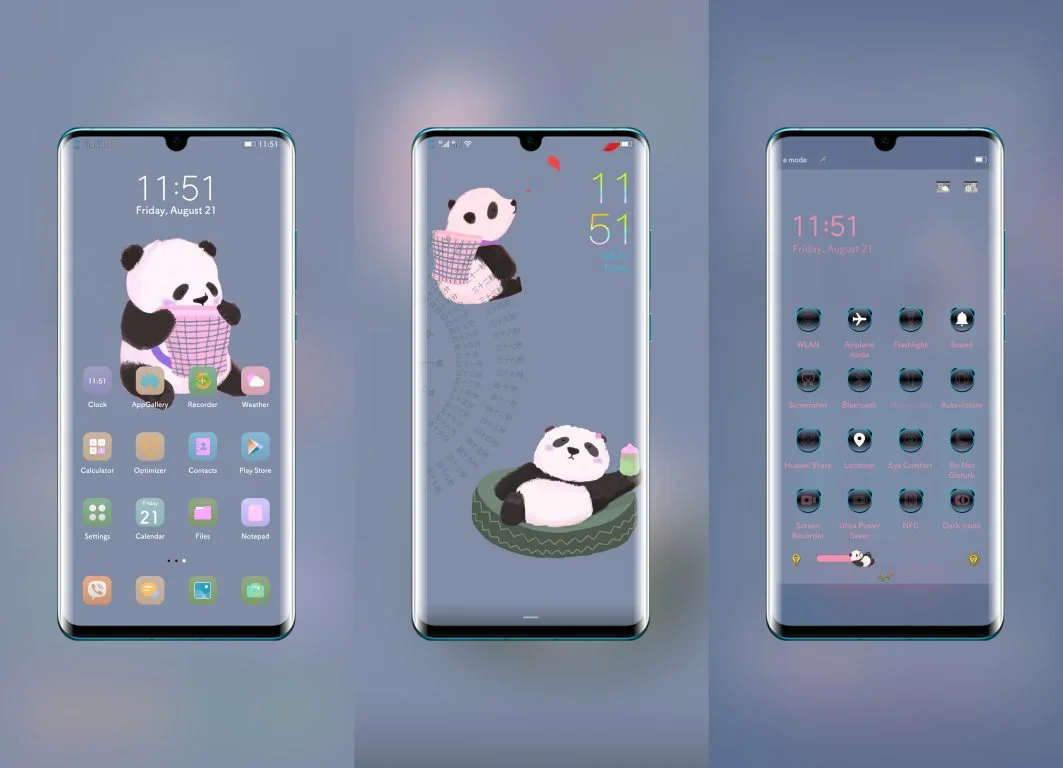 Panda Theme for EMUI 10/9 and Magic UI 3/2 | Huawei Theme