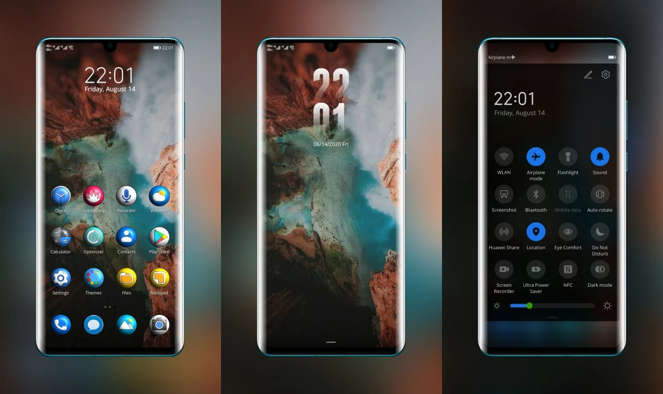 [Dark Theme] Pixel 3D Theme for EMUI 10/9 and Magic UI 3/2 | Huawei Theme