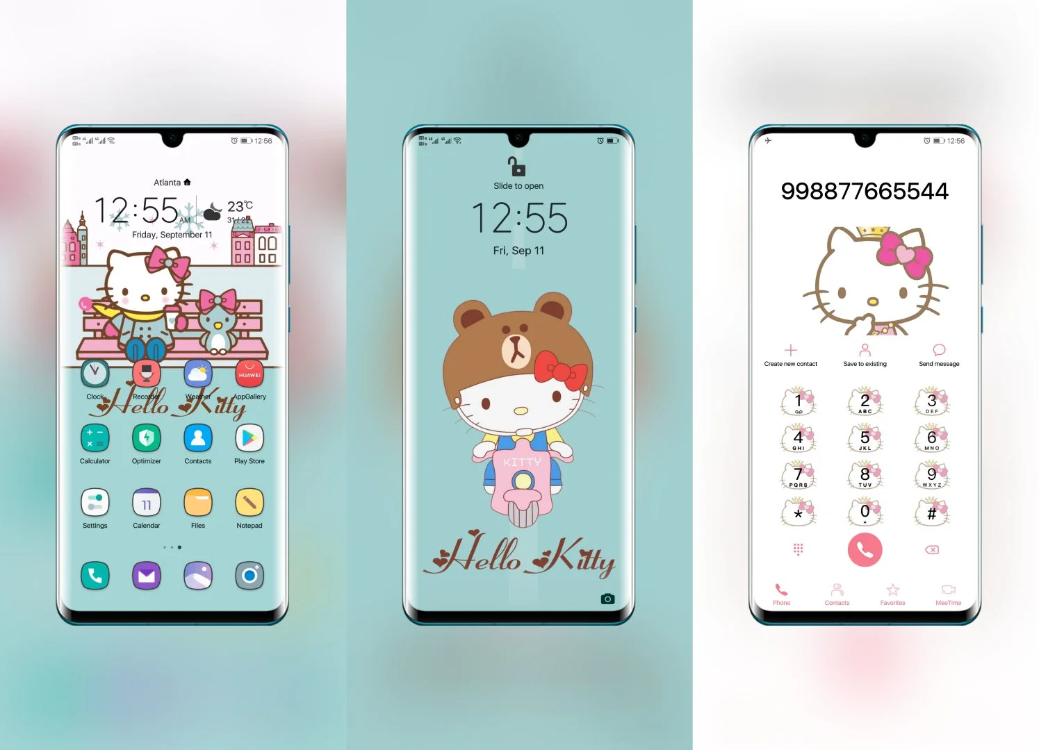 Hello Kitty by Jesoncat Theme for EMUI 10/9 and Magic UI 3/2 | Huawei Theme