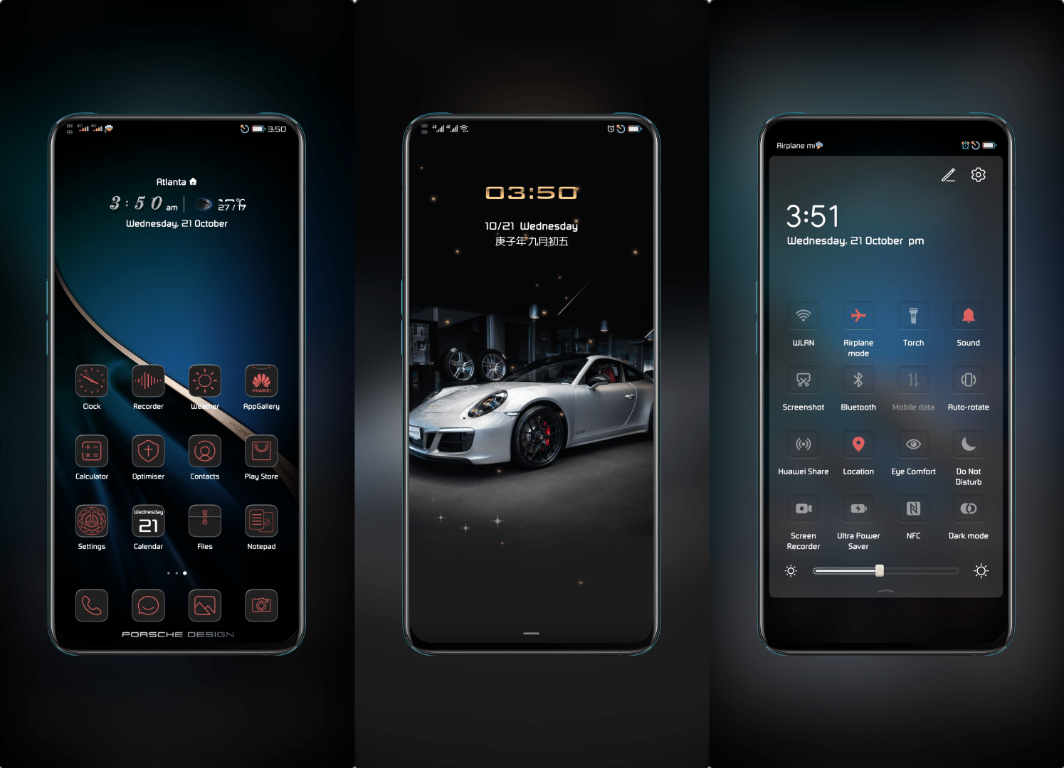 [Dark Theme] Porsche Design Mod Theme for EMUI 11/10/9 and Magic UI 4/3 ...