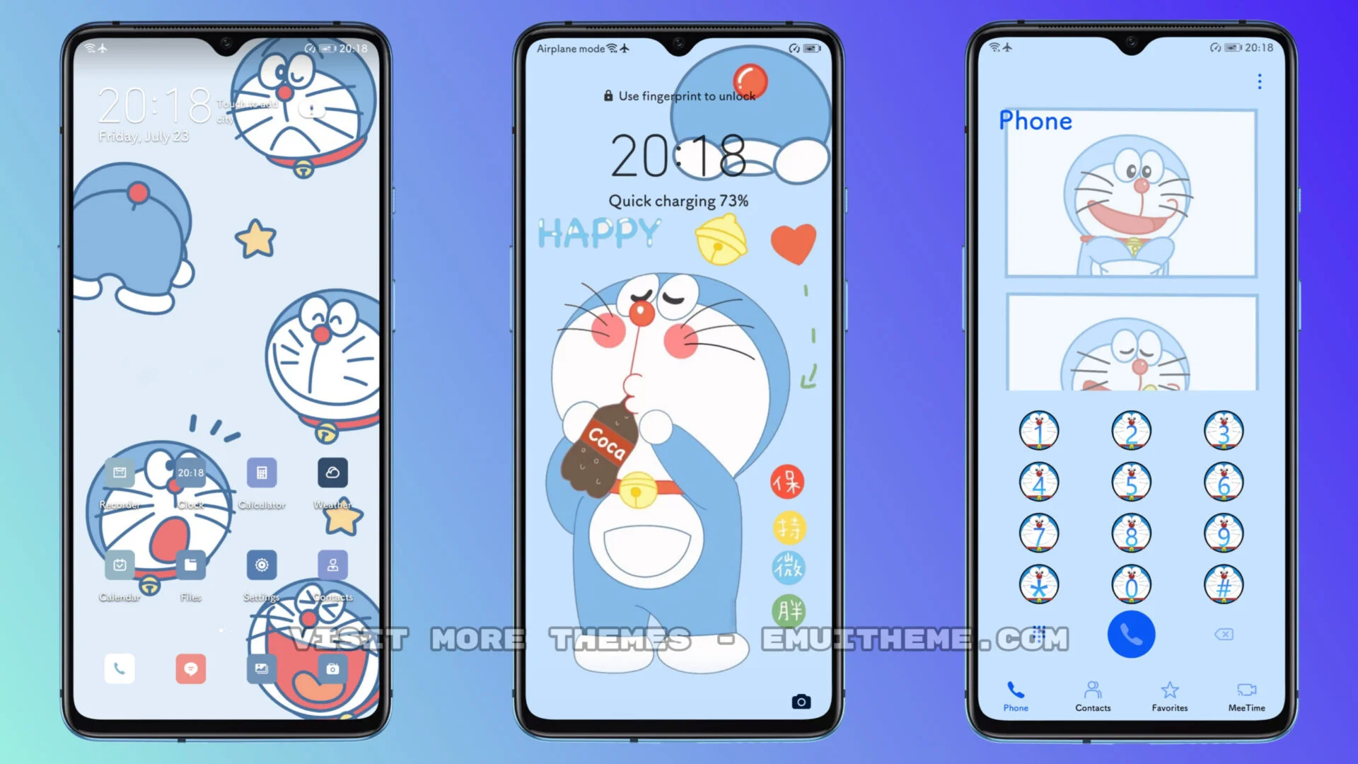 Doraemon v9 Theme for Huawei HarmonyOS and EMUI 11/10/9 | Huawei Theme