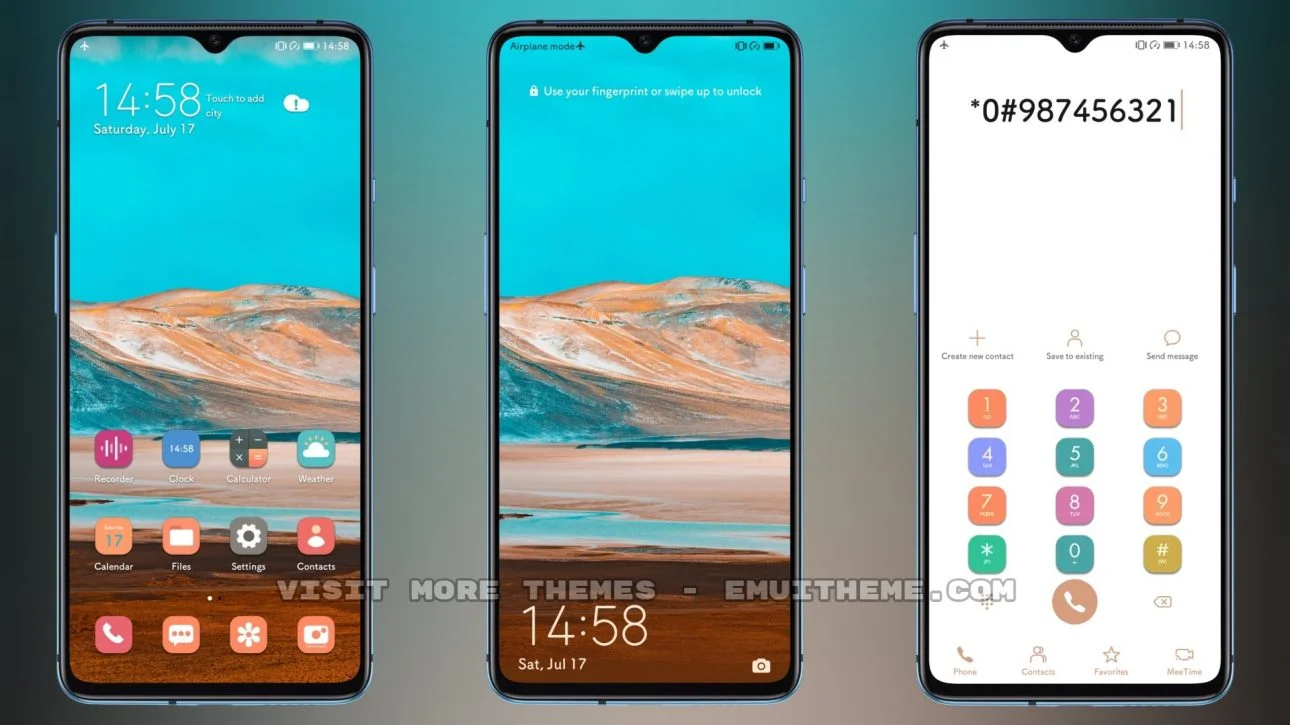 Orange Rock Theme for Huawei HarmonyOS and EMUI 11/10/9 | Huawei Theme
