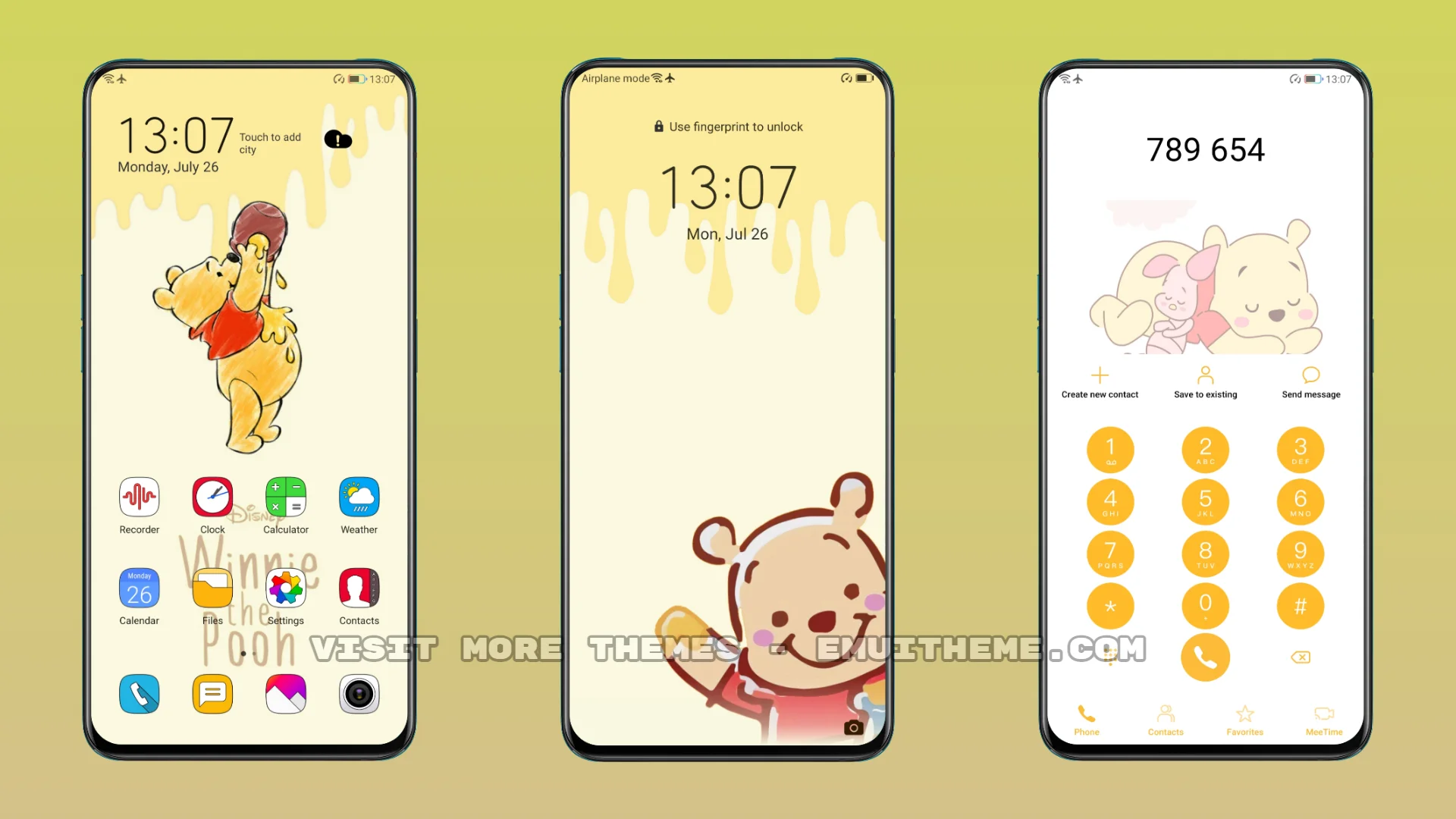 Winne The Pooh Theme for Huawei HarmonyOS and EMUI 11/10/9 | Huawei Theme