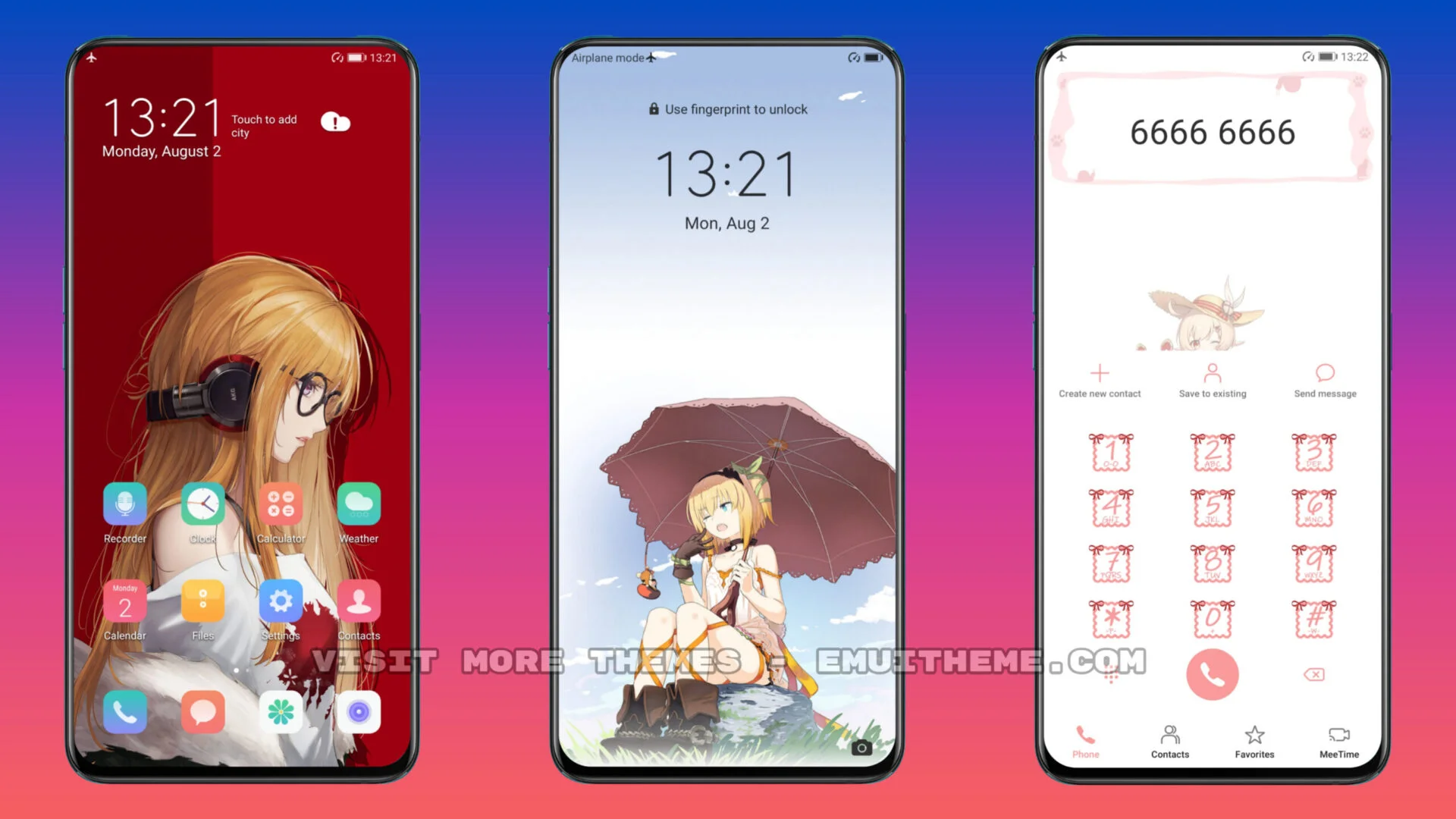 Anime Theme for Huawei EMUI 11/10/9 | Huawei Theme