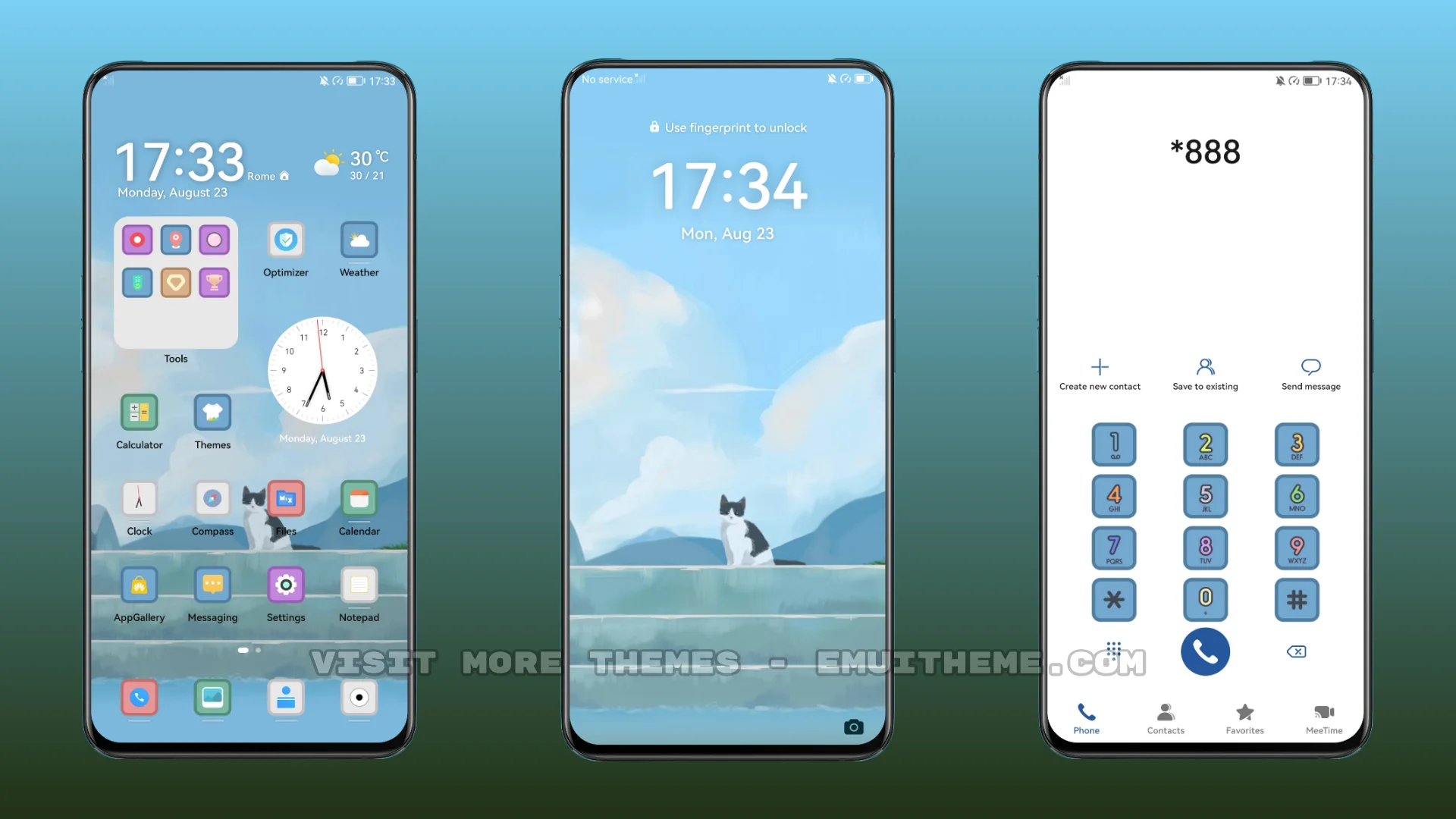 Smart Cat Theme for Huawei EMUI 12/11/10/9 and HarmonyOS | Huawei Theme