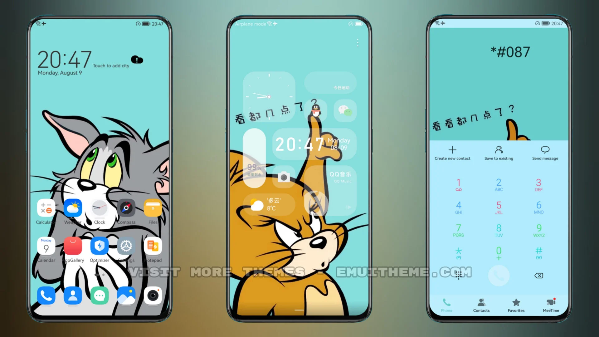Tom and Jerry v5 Theme for Huawei HarmonyOS and EMUI 11/10/9 | Huawei Theme