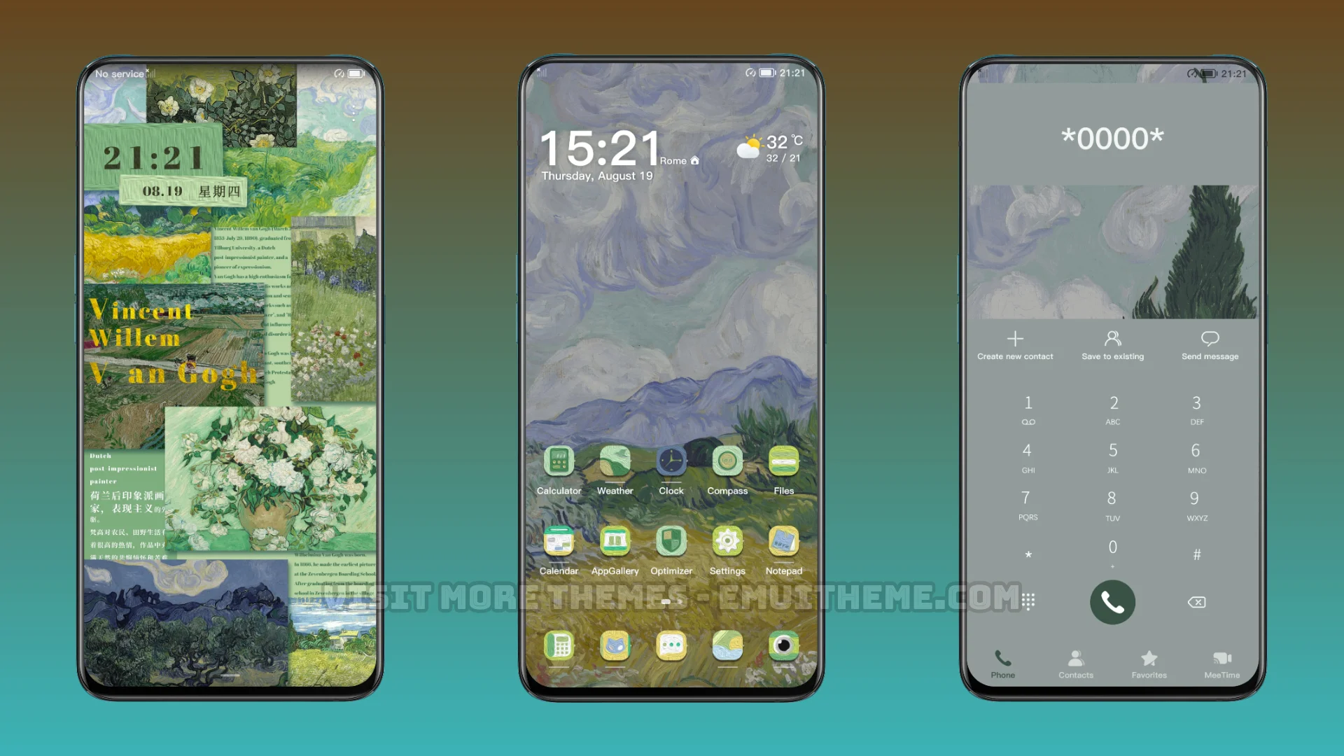 Van Gogh paintings Theme for Huawei HarmonyOS and EMUI 11/10/9 | Huawei ...