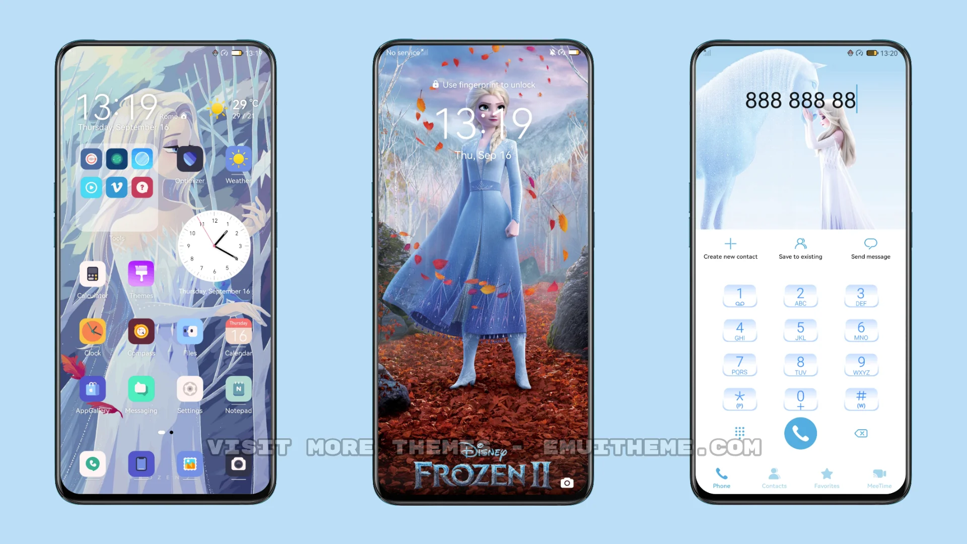 Frozen Theme for Huawei EMUI 12/11/10/9 and HarmonyOS | Huawei Theme