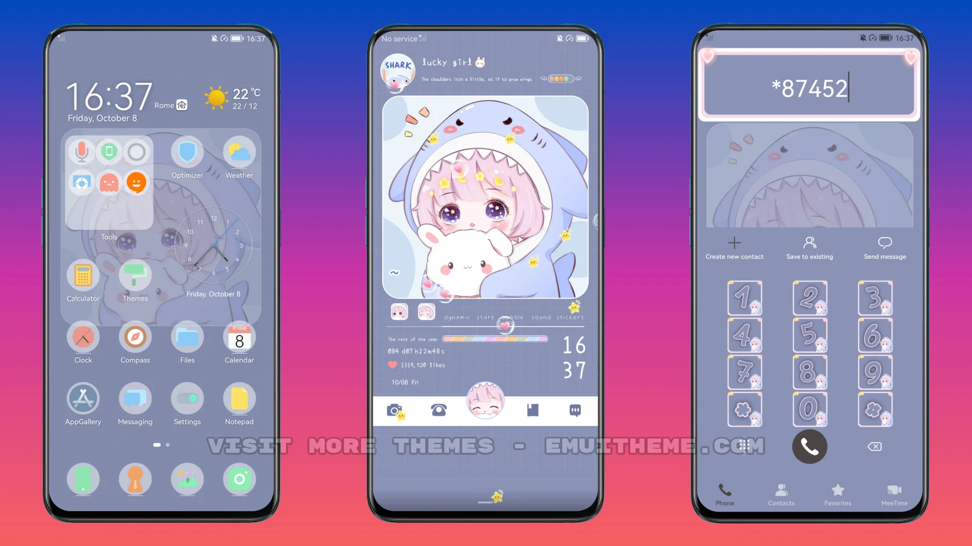 Baby Shark Theme for Huawei EMUI 12/11/10/9 and HarmonyOS | Huawei Theme