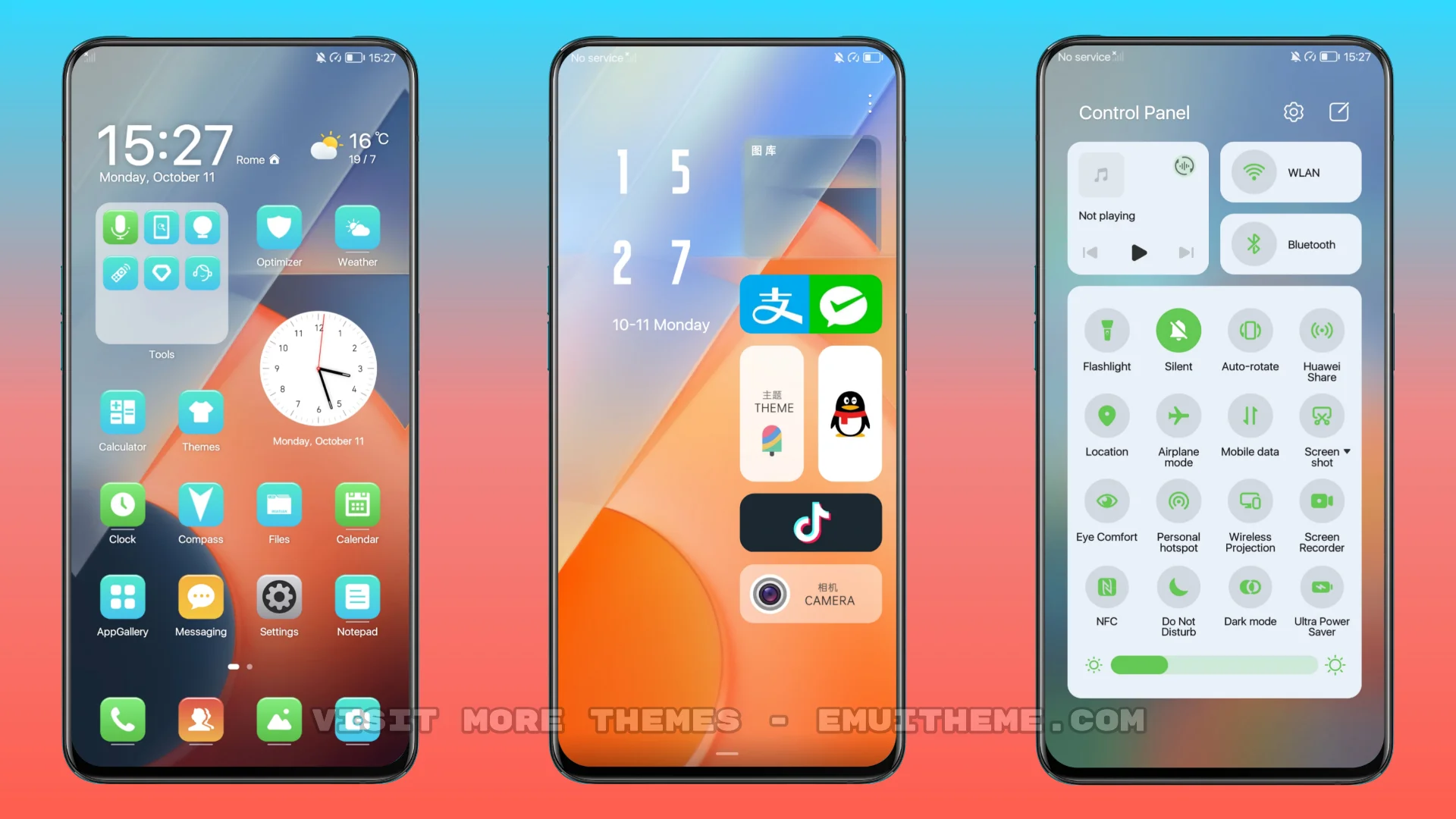 Color Gradient Theme for Huawei EMUI 12/11/10/9 and HarmonyOS | Huawei ...