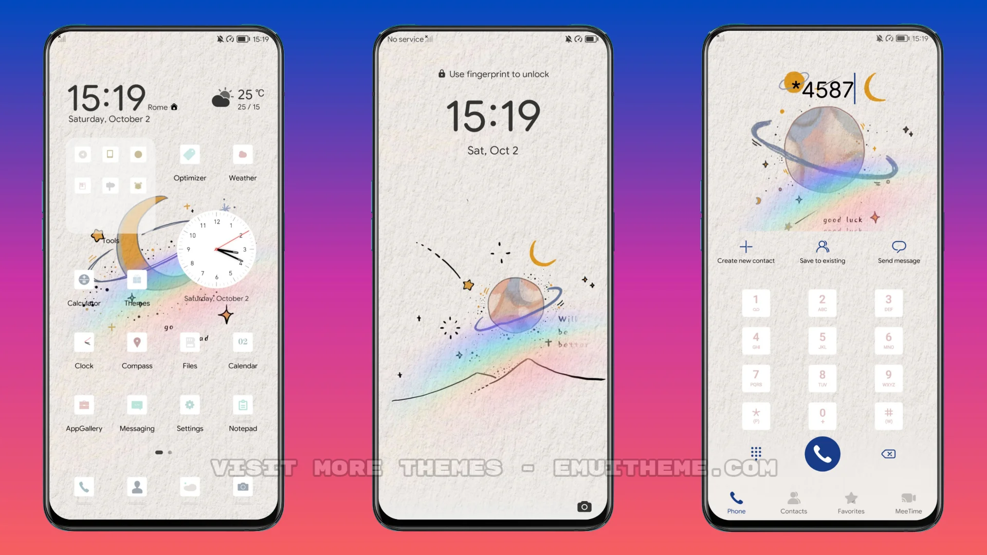 Color Space Theme for Huawei EMUI 12/11/10/9 and HarmonyOS | Huawei Theme