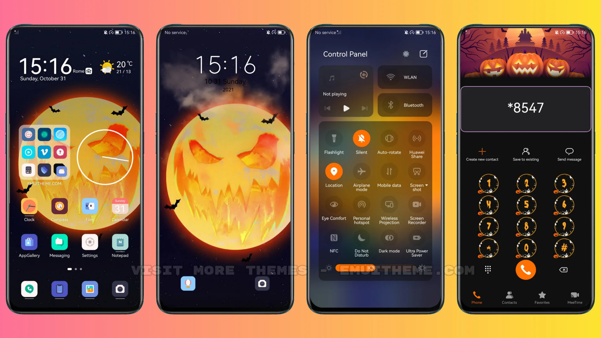 Halloween Theme for Huawei EMUI 12/11/10/9 and HarmonyOS | Huawei Theme