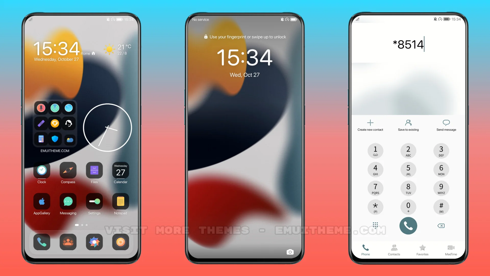iOS Glassy Theme for Huawei EMUI 12/11/10/9 and HarmonyOS | Huawei Theme