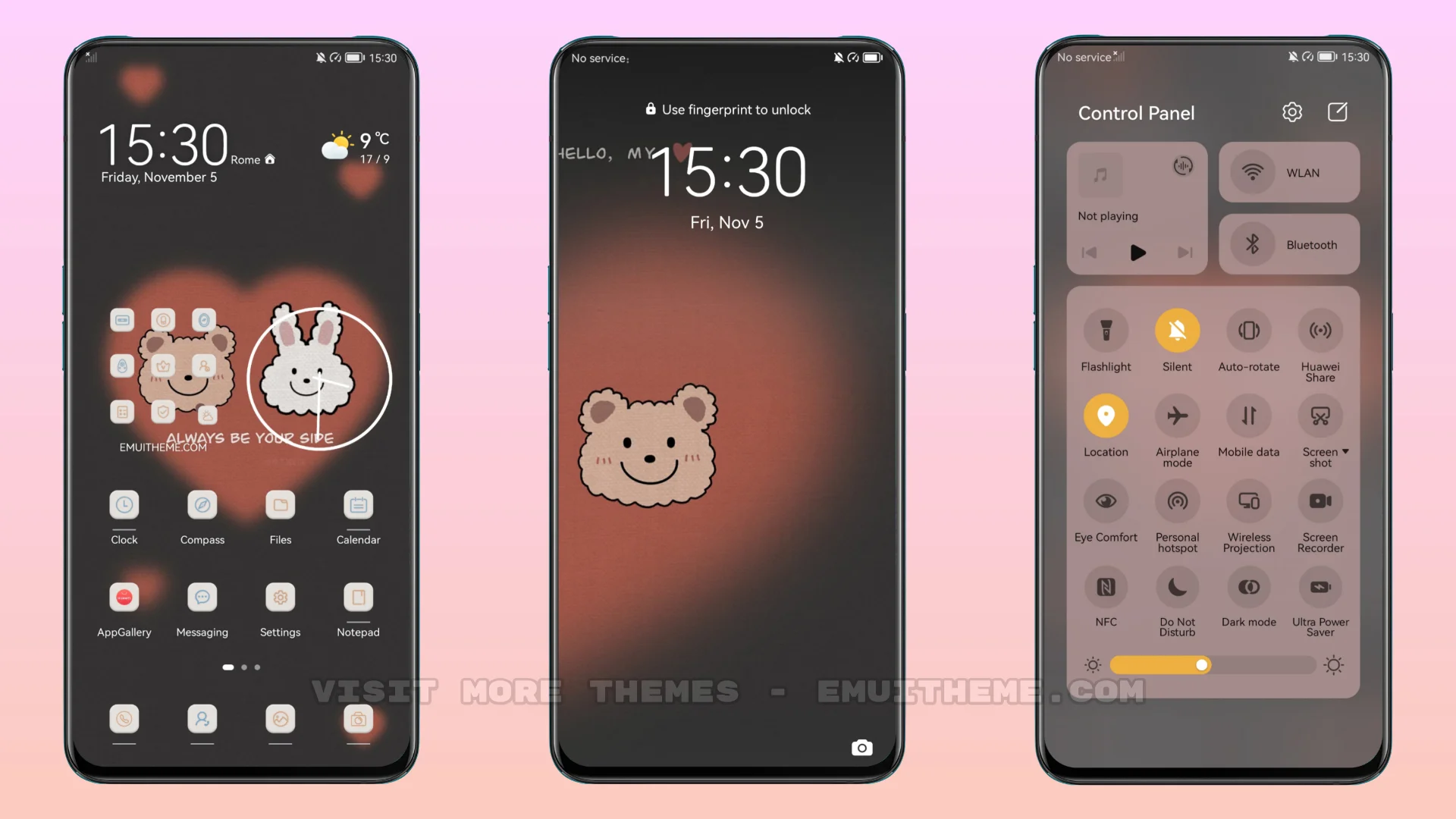Milk and Mocha Bear v7 Theme for Huawei EMUI 12/11/10/9 and HarmonyOS ...