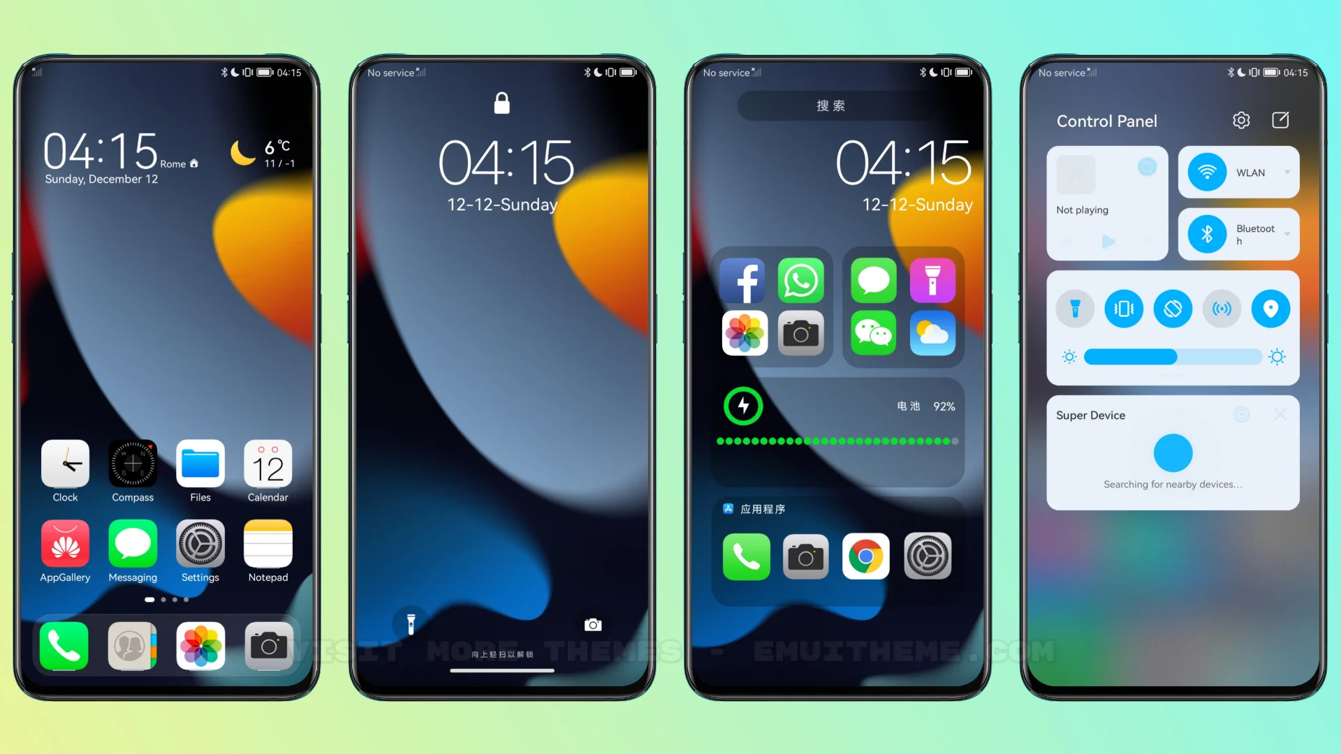 iOS X Theme for Huawei EMUI 12/11/10/9 and MagicUI 5/4/3/2 | Huawei Theme
