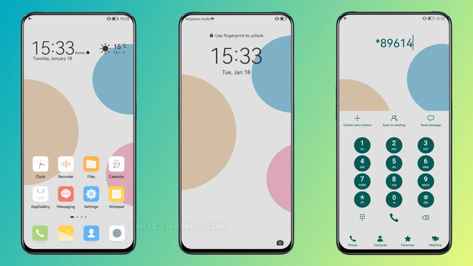 Four Colors Theme for Huawei EMUI 12/11/10/9 and MagicUI 5/4/3/2 ...