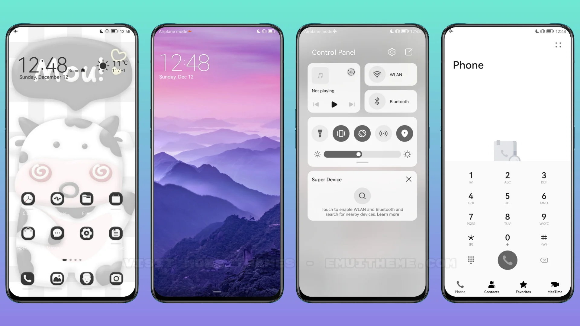 Mou Mou Theme for Huawei EMUI 12/11/10/9 and MagicUI 5/4/3/2 | Huawei Theme