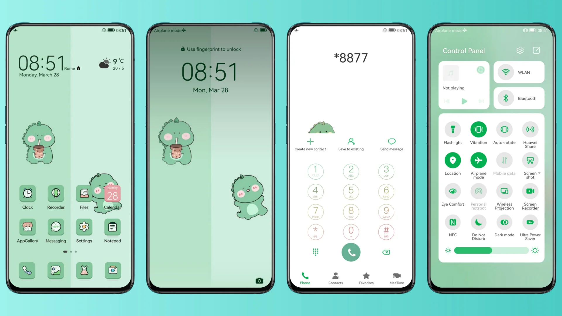 Little Dinosaur v6 Theme for Huawei EMUI, HarmonyOS and Honor Magic UI ...