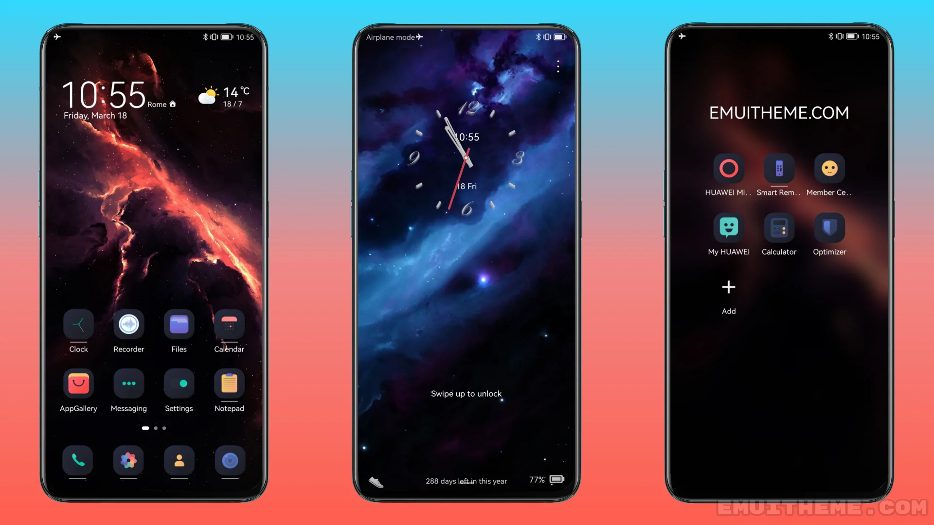 Nebula Theme for Huawei EMUI, HarmonyOS and Honor Magic UI | Huawei Theme