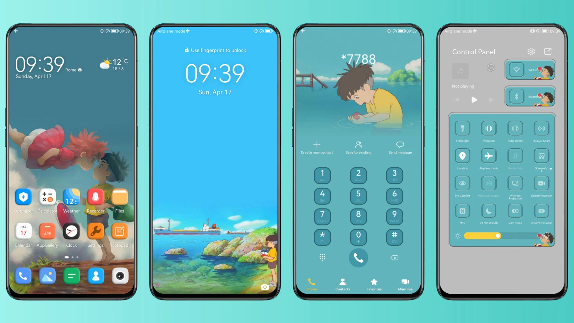 Ponyo Theme for Huawei EMUI, HarmonyOS and Honor Magic UI | Huawei Theme