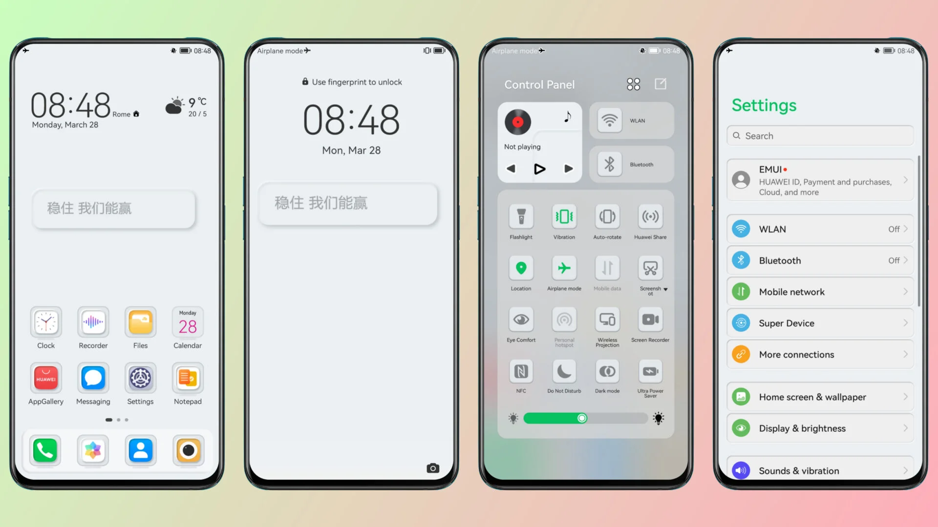 Simple White Theme for Huawei EMUI, HarmonyOS and Honor Magic UI ...