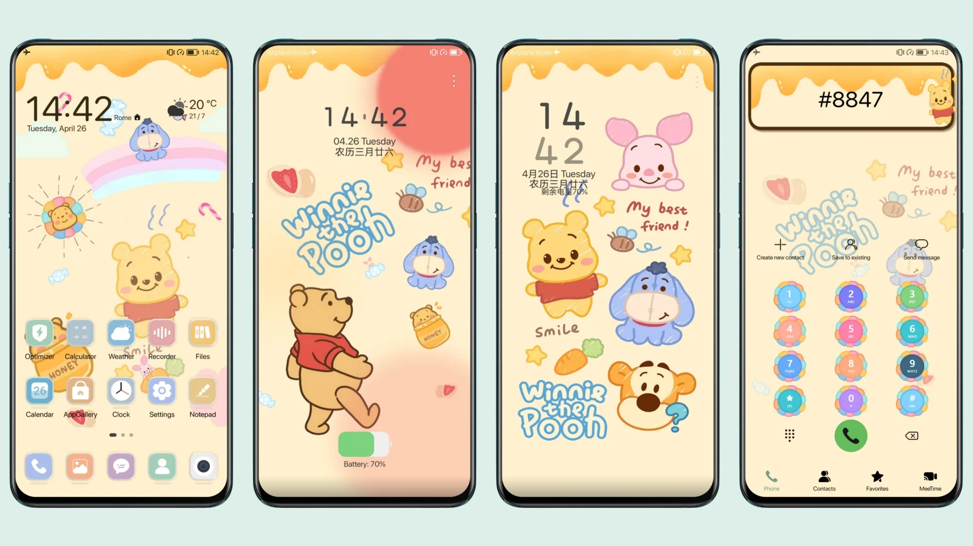 Winnie the Pooh Theme for Huawei EMUI, HarmonyOS and Honor Magic UI ...