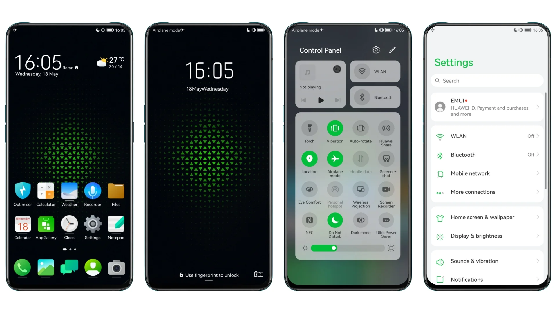 JOY UI 11 Black Shark Speed Trajectory Theme for Huawei EMUI, HarmonyOS ...