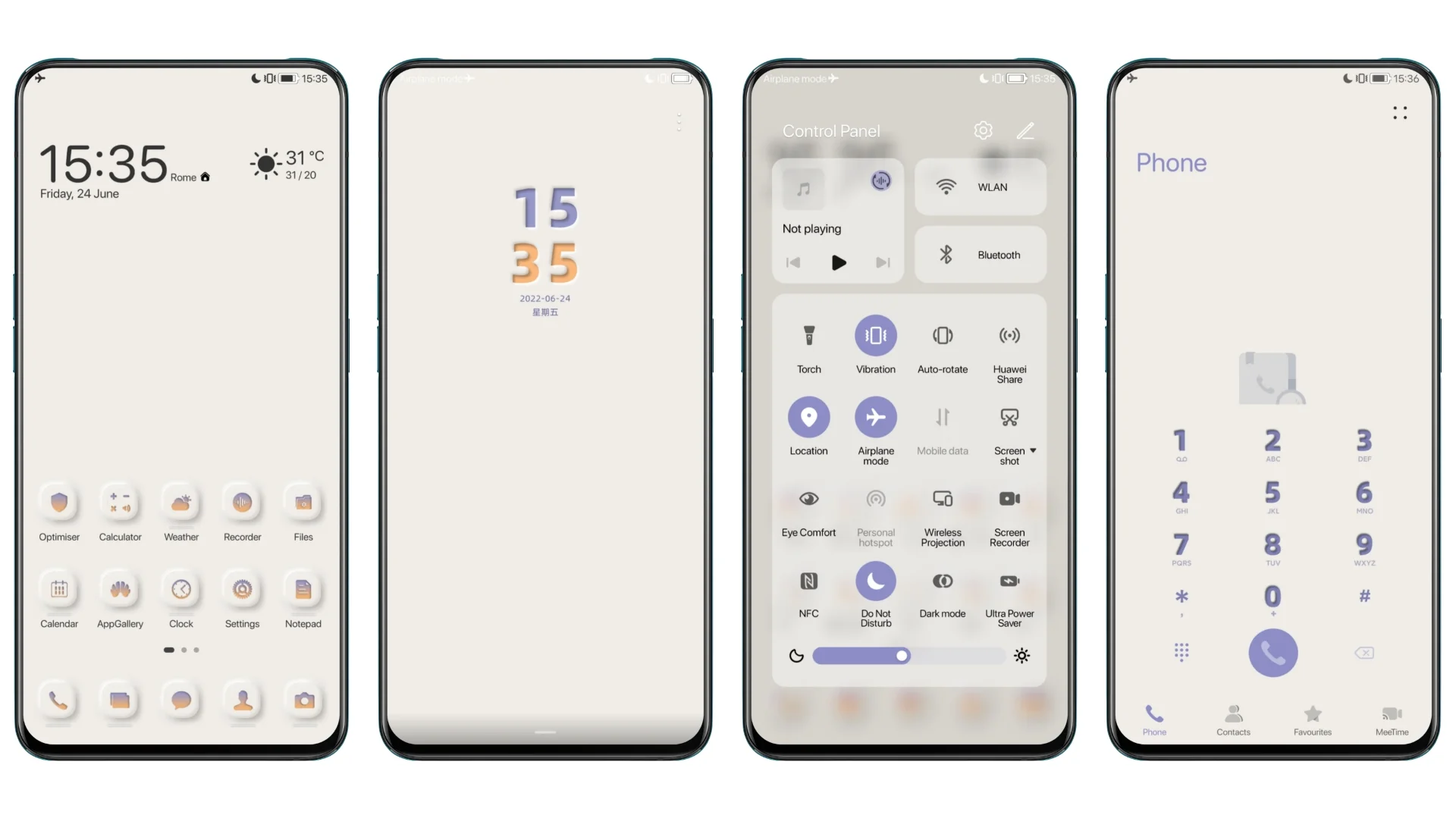 Mimic Purple Theme for Huawei EMUI, HarmonyOS and Honor Magic UI ...