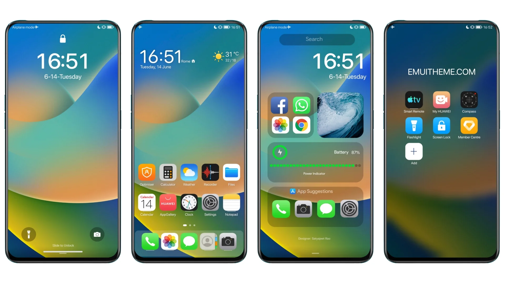 iOS16 Theme for Huawei EMUI and Honor Magic UI | Huawei Theme