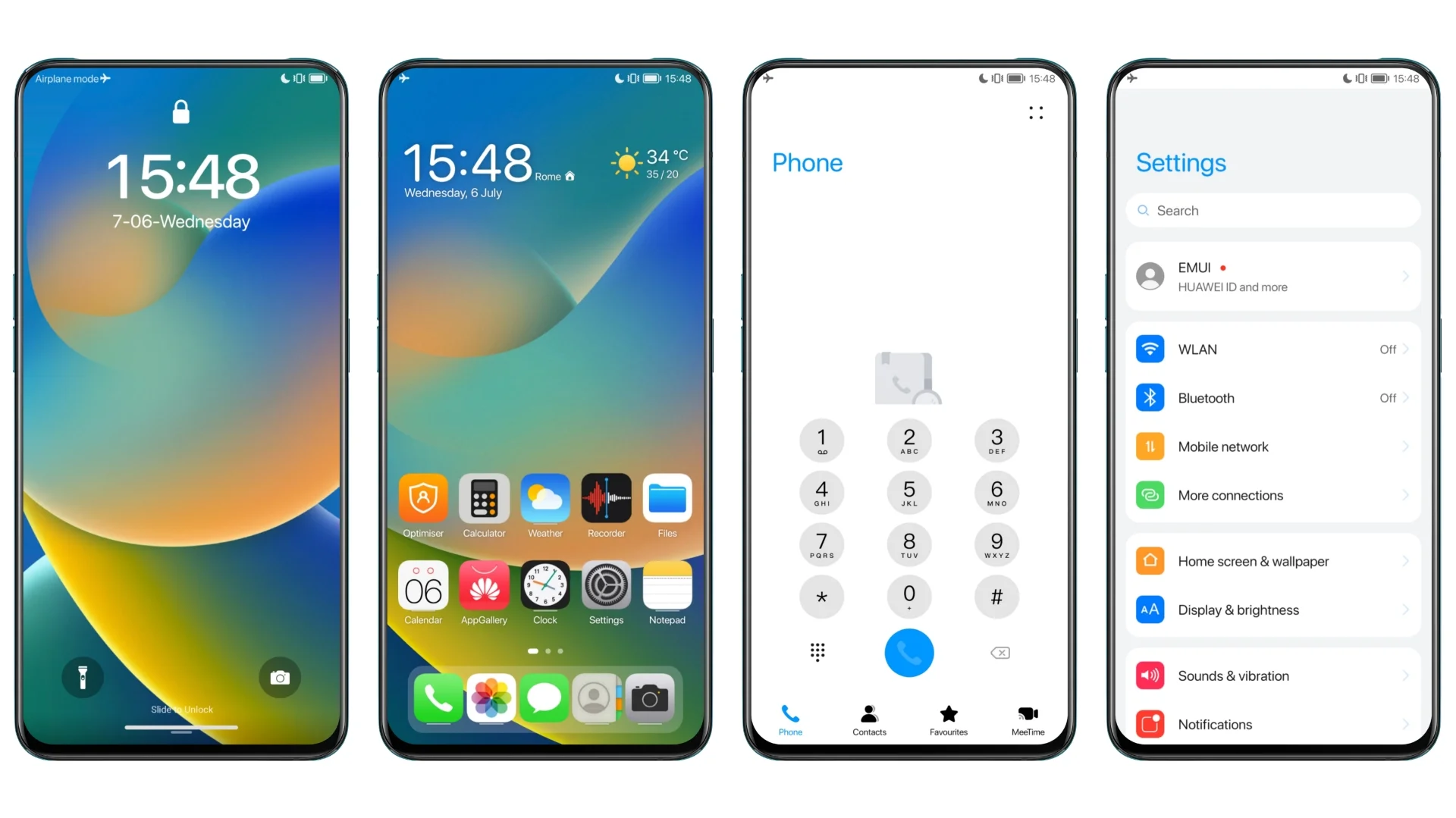 iOS 16 V2 Theme for Huawei EMUI, HarmonyOS and Honor Magic UI | Huawei ...