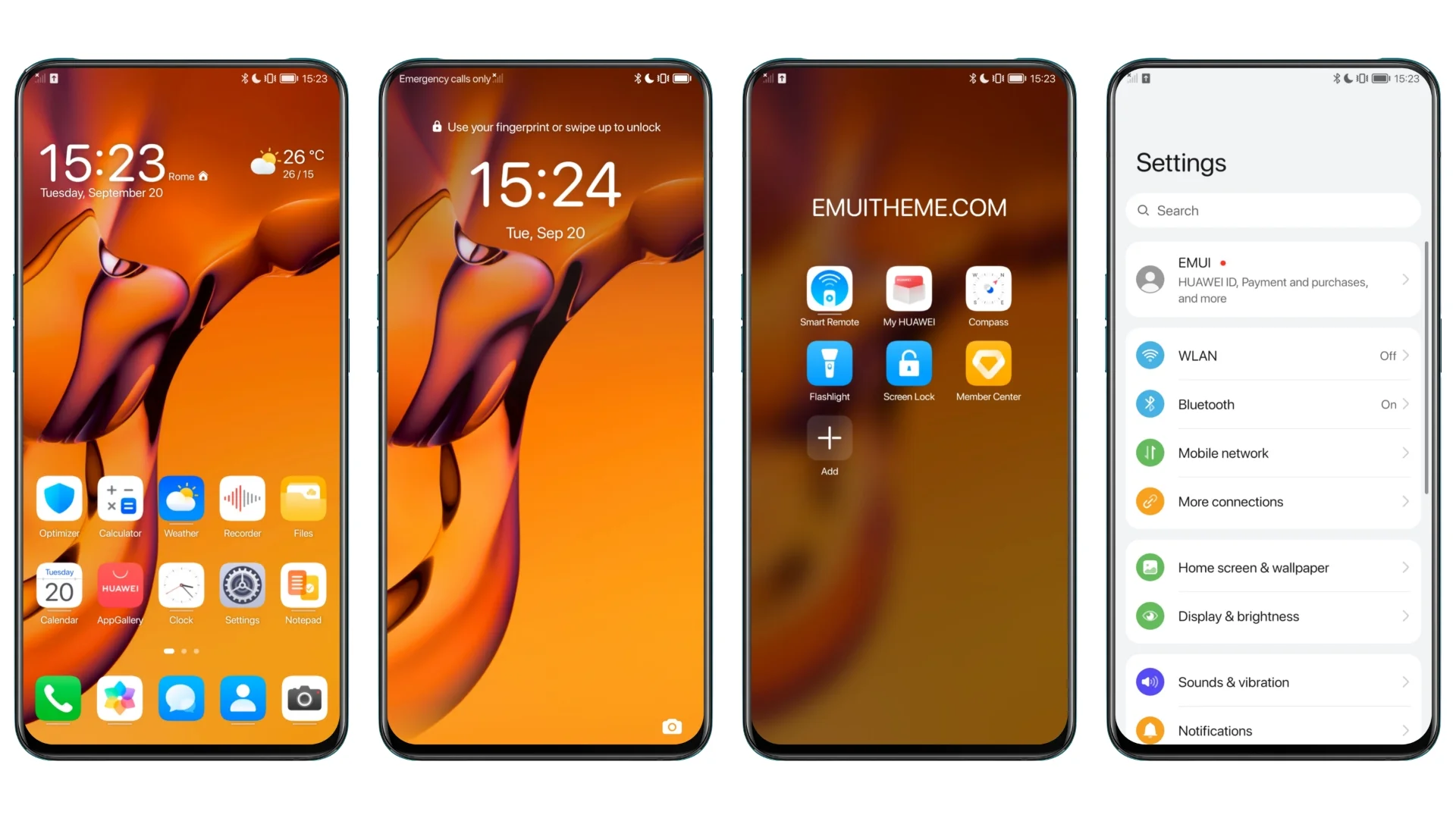 Orange AOD Theme for Huawei EMUI, HarmonyOS and Honor Magic UI | Huawei ...