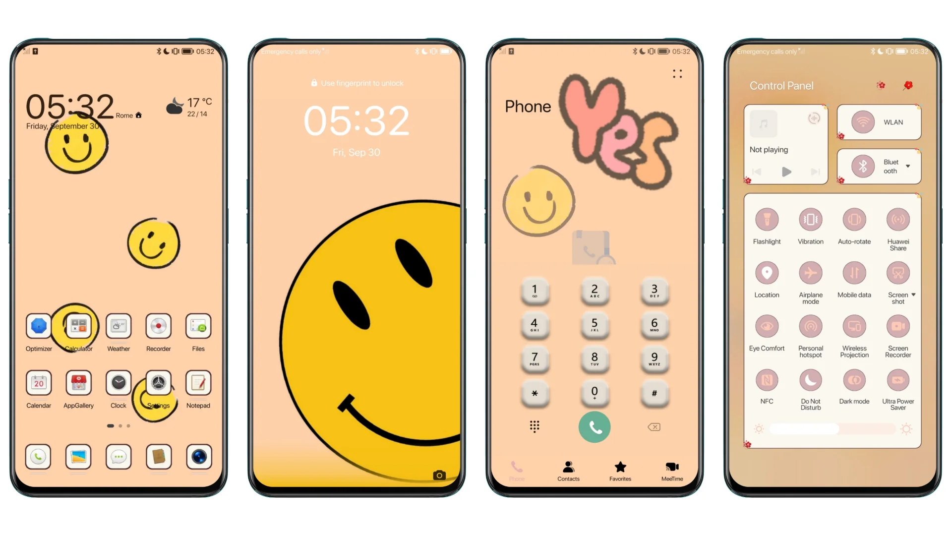 smiley Theme for Huawei EMUI, HarmonyOS and Honor Magic UI | Huawei Theme