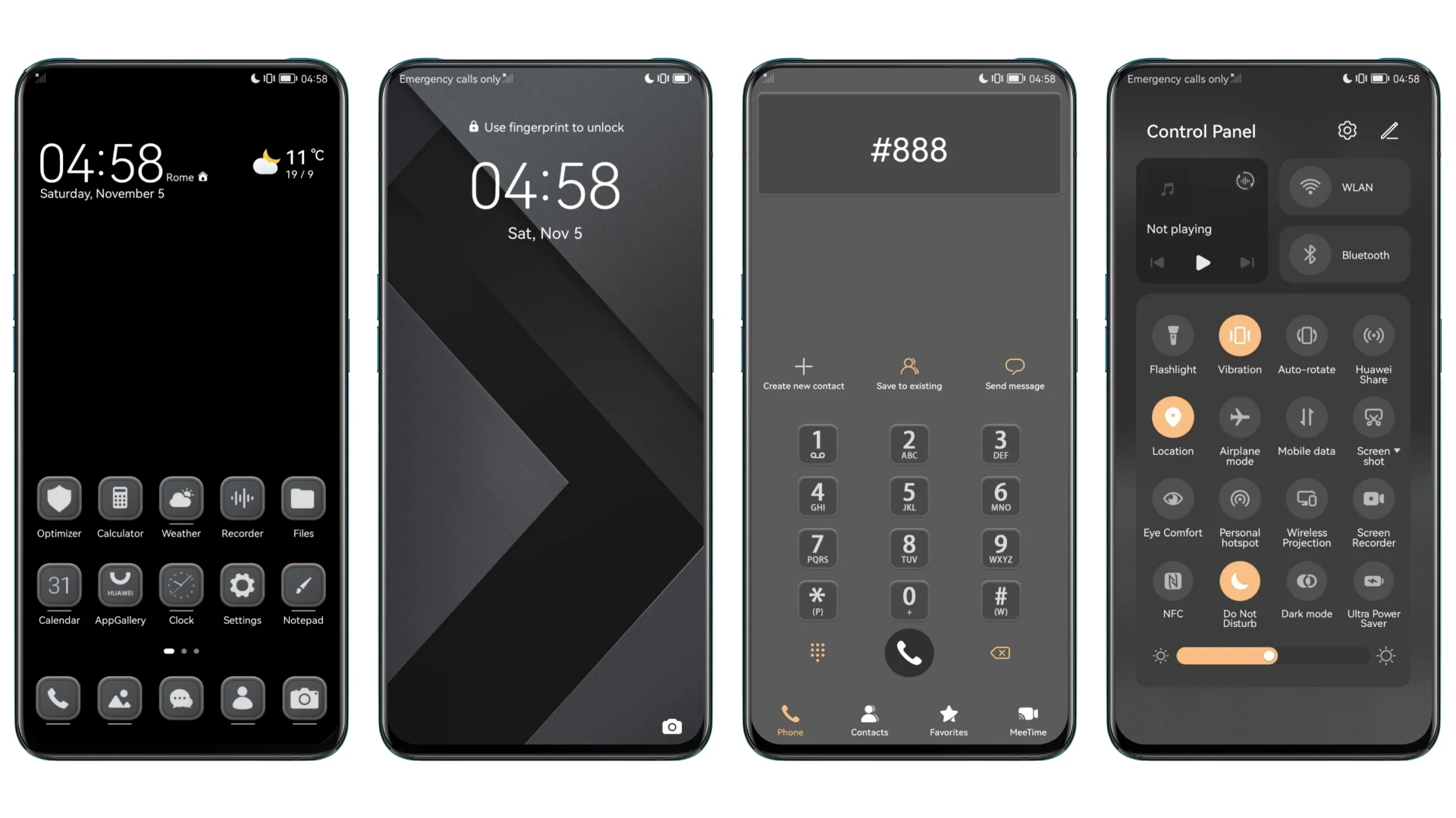 Elegant Grey Theme for Huawei EMUI, HarmonyOS and Honor Magic UI ...